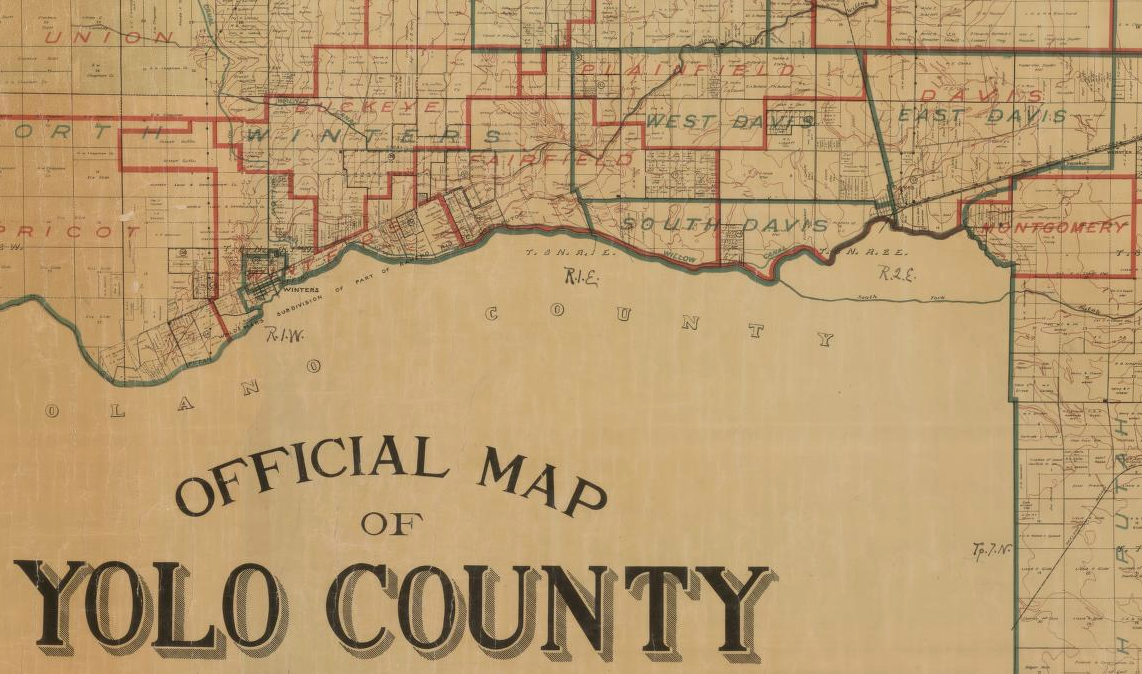 Old Yolo map, showing Davis.png | KDRT 95.7FM Davis