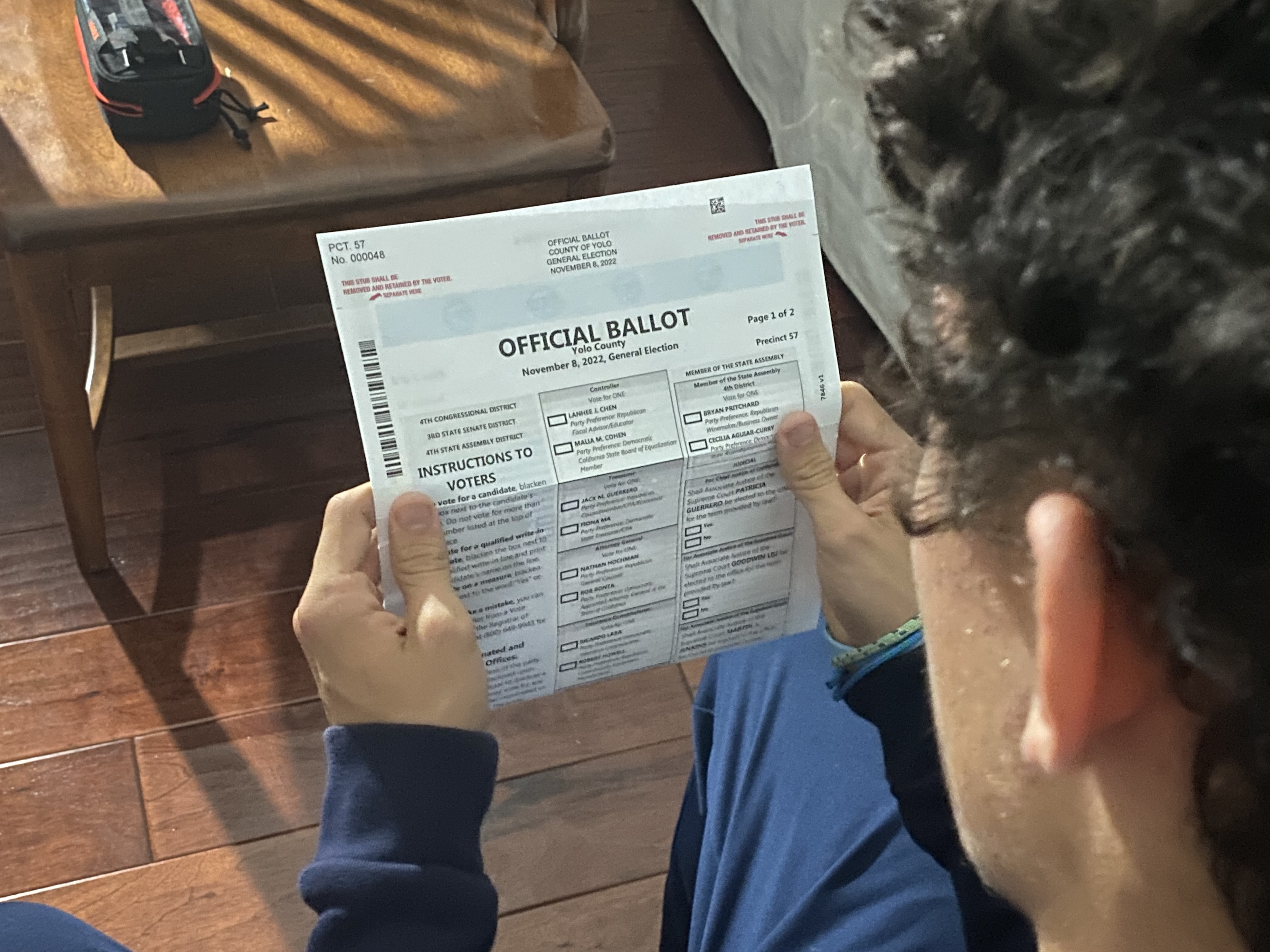 High School students casting their ballots in the recent election ...